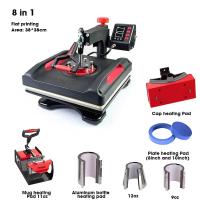 China 8 In 1 5 In 1 12 In 1 Heat Press Combo Machine Sublimation Printer T Shirt Heat Press for sale
