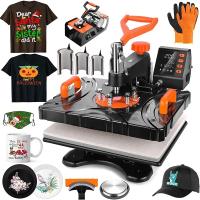 China 8 In 1 5 In 1 12 In 1 Heat Press Combo Machine Sublimation Printer T Shirt Heat Press for sale