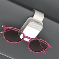 China Sublimation Car Glasses Holder Car Personalized Fashionable Sunglass Visor Clip Interior Kits for sale