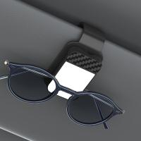 China Sublimation Car Glasses Holder Car Personalized Fashionable Sunglass Visor Clip Interior Kits for sale