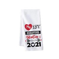 China Personalized Polyester Waffle Weave Towel For Sublimation Blanks 40*60cm for sale