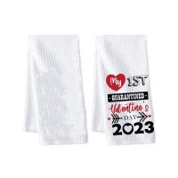 China Personalized Polyester Waffle Weave Towel For Sublimation Blanks 40*60cm for sale