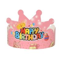China Paperboard Sublimation Blank Birthday Hat For Kids And Adults Personalised Party Hats for sale