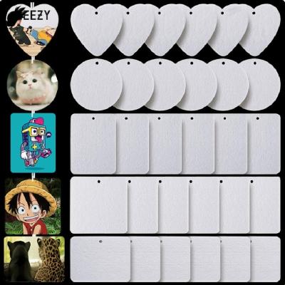 China Sublimation Felt Car Air Freshener Blank Car Aroma Scent Patch for sale