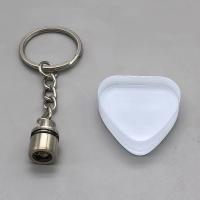 China Various Shapes Sublimation Glow In The Dark Keychain Blanks Custom Photo Printing Acrylic Luminous Keychain for sale