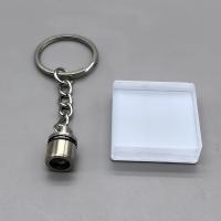 China Various Shapes Sublimation Glow In The Dark Keychain Blanks Custom Photo Printing Acrylic Luminous Keychain for sale