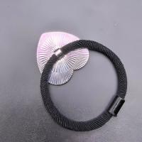China Fashion Blank Sublimation Hair Ties Heart Shape Bracelet Personalized Heat Transfer Elastic Hair Ropes Accessories for sale