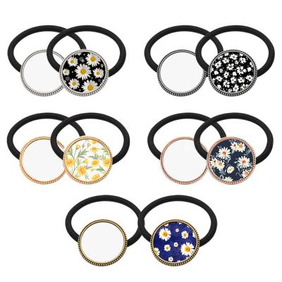 China Personalized Blank Sublimation Hair Ties DIY Heat Transfer Elastic Headbands For Women Gift for sale