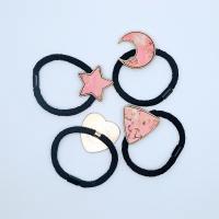 China Blank Sublimation Elastic Hair Bands Diy Photo Printing Stretchy Hair Ties for sale