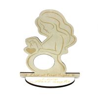 China Mom To Be And Pregnant Mom Gifts Sublimation Wooden Baby Ultrasound Picture Frame Sonogram Photo Frame Baby First Photo for sale