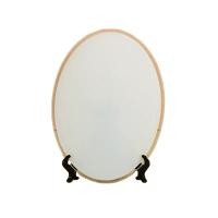 China Oval Shape Sublimation Glass Photo Frame Custom Glass Picture Frame for sale
