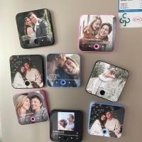 China DIY Custom Music Fridge Magnet Blank Sublimation Photo Music Fridge Magnet With Bluetooth Music Player for sale