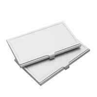China Blank Custom Sublimation Stainless Steel Business Card Holder Diy Photo Printing Metal Business Card Holder for sale