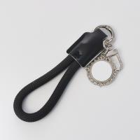 China Blank Sublimation Braided Keychain Rope Multi Color Woven Rope Keychains Custom Photo Charm Sturdy Cute 2 In 1 Keychain Bag Decor for sale
