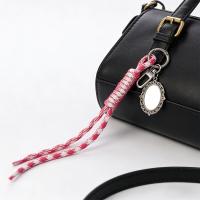 China Blank Sublimation Braided Keychain Rope Multi Color Woven Rope Keychains Custom Photo Charm Sturdy Cute 2 In 1 Keychain Bag Decor for sale