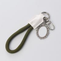 China Blank Sublimation Braided Keychain Rope Multi Color Woven Rope Keychains Custom Photo Charm Sturdy Cute 2 In 1 Keychain Bag Decor for sale