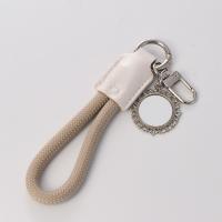 China Blank Sublimation Braided Keychain Rope Multi Color Woven Rope Keychains Custom Photo Charm Sturdy Cute 2 In 1 Keychain Bag Decor for sale
