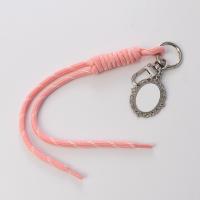 China Blank Sublimation Braided Keychain Rope Multi Color Woven Rope Keychains Custom Photo Charm Sturdy Cute 2 In 1 Keychain Bag Decor for sale