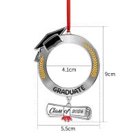 China Diy custom 2026 Graduation Photo Ornament Sublimation Blank Metal Graduation Pendant Gifts for sale