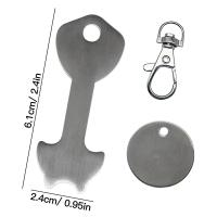 China Sublimation Laser Stainless Steel Shopping Trolley Coin Keychain Custom Printed Tokens for sale