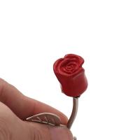 China Personalized Mother'S Day Gifts Luxury Rose Sublimation Keychain Blanks Valentine'S Day Wedding Promotional Gifts for sale