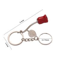 China Personalized Mother'S Day Gifts Luxury Rose Sublimation Keychain Blanks Valentine'S Day Wedding Promotional Gifts for sale