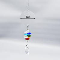 China Sublimation Crystal Pendant Photo Frame Christmas Home Decor DIY Customized Gift for sale