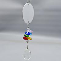 China Sublimation Crystal Pendant Photo Frame Christmas Home Decor DIY Customized Gift for sale