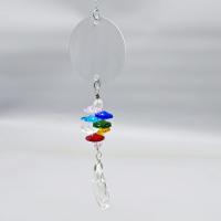 China Sublimation Crystal Pendant Photo Frame Christmas Home Decor DIY Customized Gift for sale