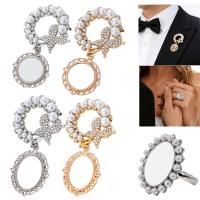 China Sublimation Pearl Finger Ring Fashion Blank Photo Finger Ring Diy Custom for sale