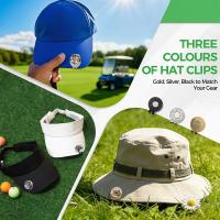 China Sublimation Blank Golf Hat Clip Magnetic Ball Marker Personalized Golf Gifts for sale