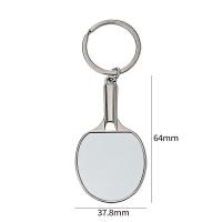 China Sublimation Blanks Sports Keychain For Table Tennis Bat Football Promotional Gifts Soccer Keychain Personalized for sale
