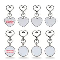 China Custom Valentines Gifts Heart Shape Sublimation Keychain Promotional Key Chains for sale