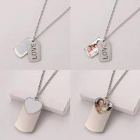 China Sublimation Lover Locket Jewelry Pendant Necklace Blanks for sale