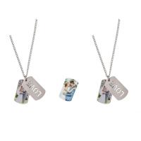 China Sublimation Lover Locket Jewelry Pendant Necklace Blanks for sale