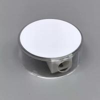 China Diy Photo Printing 40MM Plastic Round Handheld Pencil Sharpener Sublimation Blank Manual Pencil Sharpener for sale
