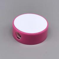 China Diy Photo Printing 40MM Plastic Round Handheld Pencil Sharpener Sublimation Blank Manual Pencil Sharpener for sale