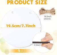 China Printable Blank Wood Display Door Sign Sublimation MDF Welcome Sign For Front Door Custom Wooden Christmas Decoration for sale