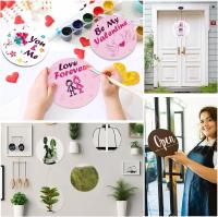 China Printable Blank Wood Display Door Sign Sublimation MDF Welcome Sign For Front Door Custom Wooden Christmas Decoration for sale