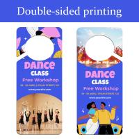 China Double Sided Printing Blank Sublimation Plastic Door Hanger Custom Door Hanging For DIY Craft Home Office Hotel Restaurant Decoration for sale