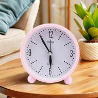 China Promotional Modern Plastic Blank Sublimation Alarm Clock 6 Colors for sale