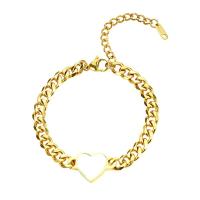 China Stainless Steel Sublimation charm Bracelet Blanks Custom DIY Fashion Silver Gold Bracelets Idea For Small Gifts Daily Wear for sale