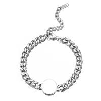 China Stainless Steel Sublimation charm Bracelet Blanks Custom DIY Fashion Silver Gold Bracelets Idea For Small Gifts Daily Wear for sale