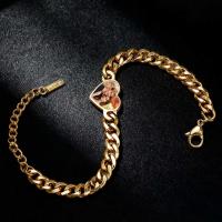 China Stainless Steel Sublimation charm Bracelet Blanks Custom DIY Fashion Silver Gold Bracelets Idea For Small Gifts Daily Wear for sale