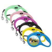 China Sublimation Blank Retractable Dog Leash 5M Personalized Pet Supplies for sale