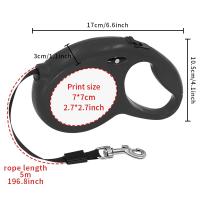 China Sublimation Blank Retractable Dog Leash 5M Personalized Pet Supplies for sale