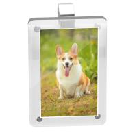 China Sublimation Blanks Magnetic Acrylic Car Sun Visor Photo Clip For Souvenir Gifts for sale