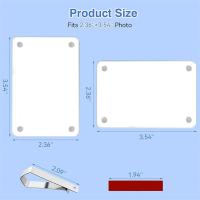 China Sublimation Blanks Magnetic Acrylic Car Sun Visor Photo Clip For Souvenir Gifts for sale