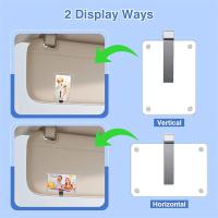 China Sublimation Blanks Magnetic Acrylic Car Sun Visor Photo Clip For Souvenir Gifts for sale