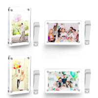 China Sublimation Blanks Magnetic Acrylic Car Sun Visor Photo Clip For Souvenir Gifts for sale